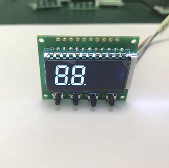 Custom Micro Size Lcd Black Background 8 Digital 7 Segment Lcd Display